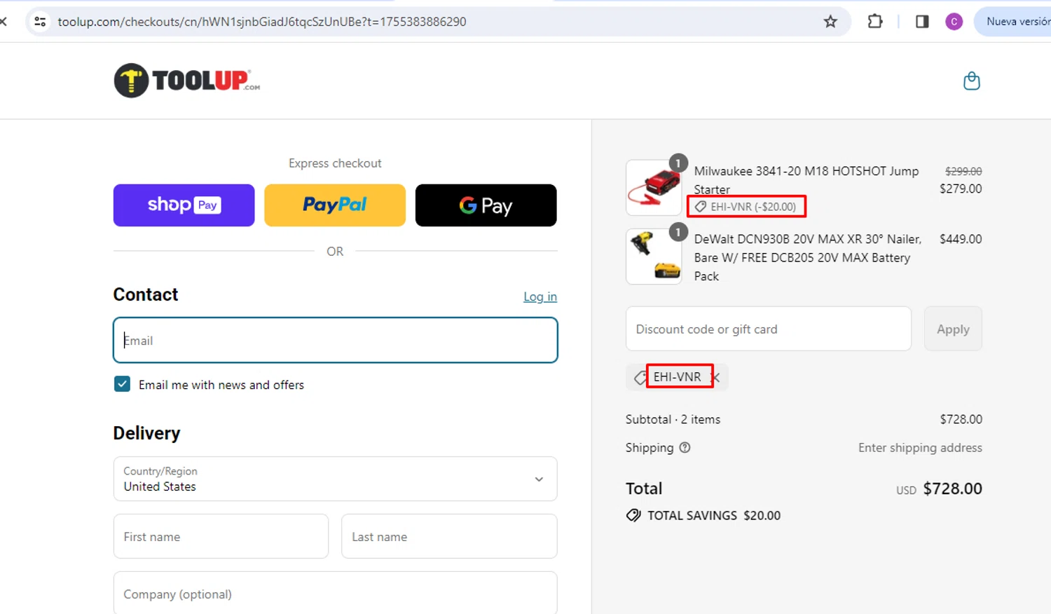 Toolup.com Promo Codes (2 Verified) - $20 Off Oct 2025