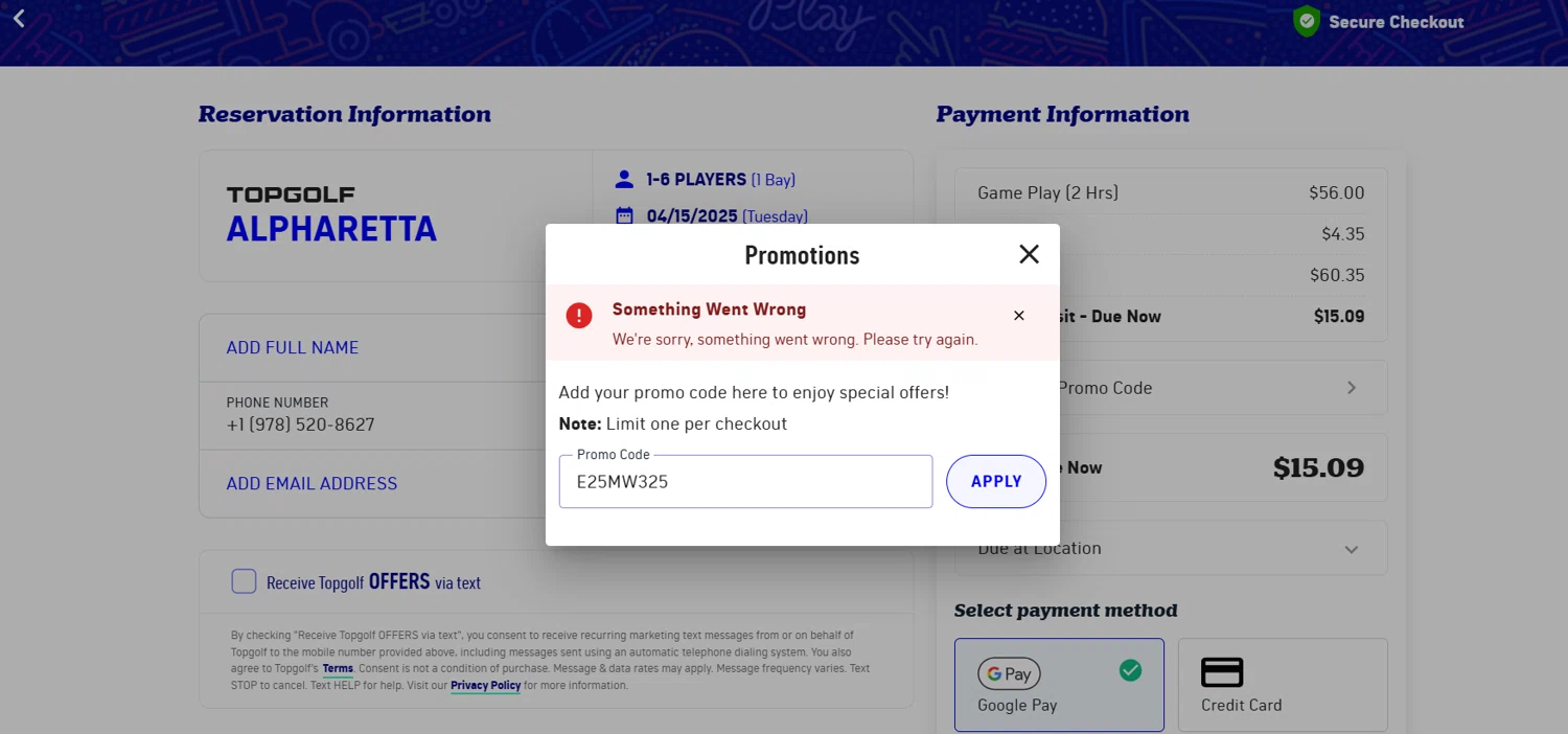 Topgolf Promo Codes - 25% Off (2 Verified) Dec 2025