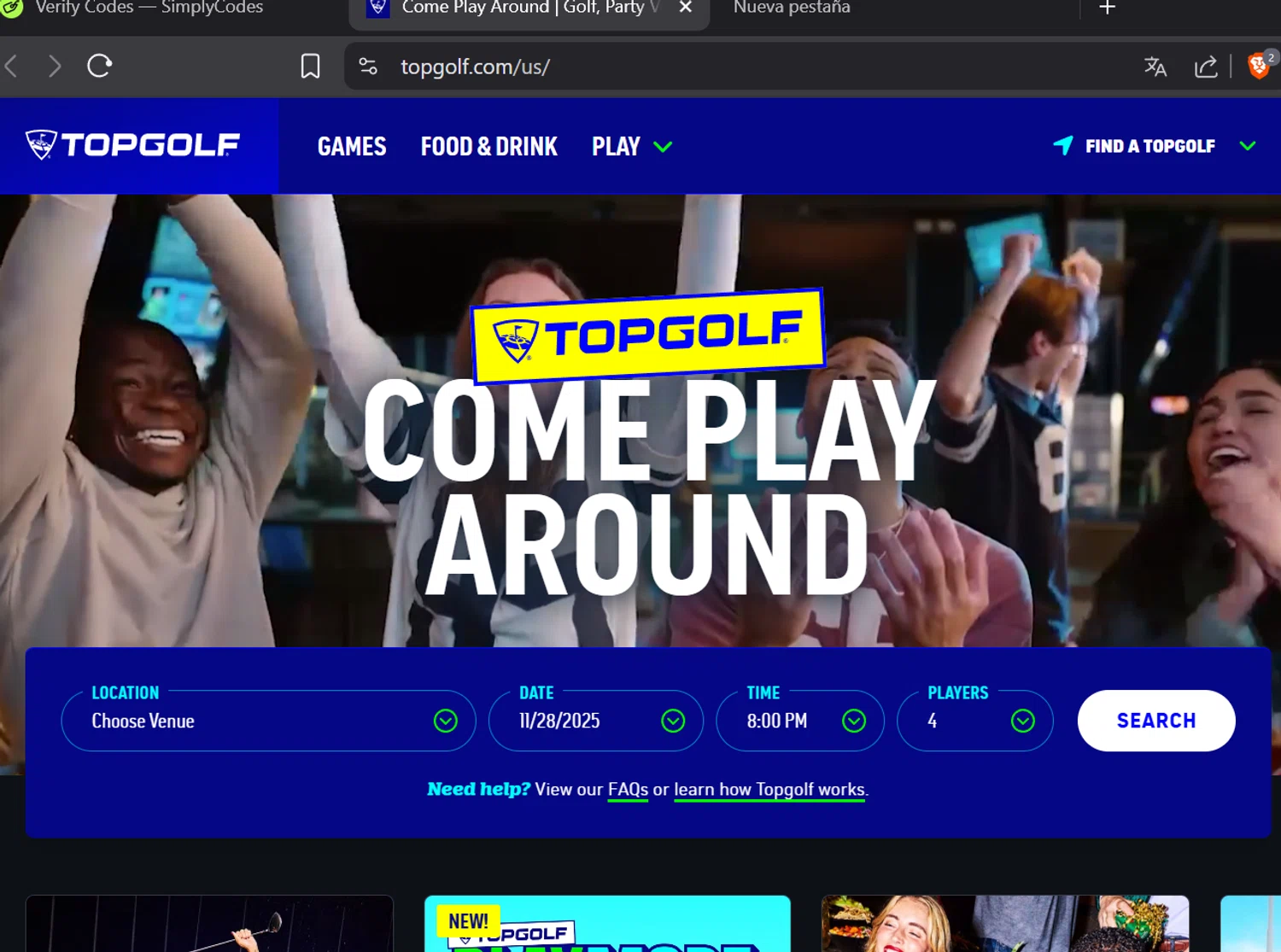 Topgolf Promo Codes - $25 Off (1 Verified) Dec 2025