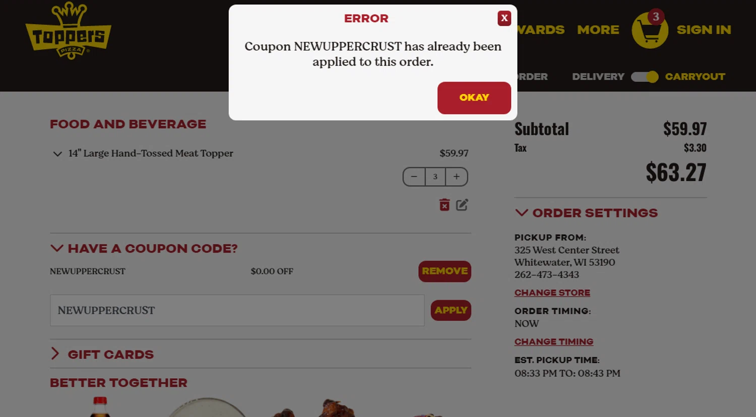 Toppers Promo Codes - 50% Off Sitewide Coupons Dec 2025