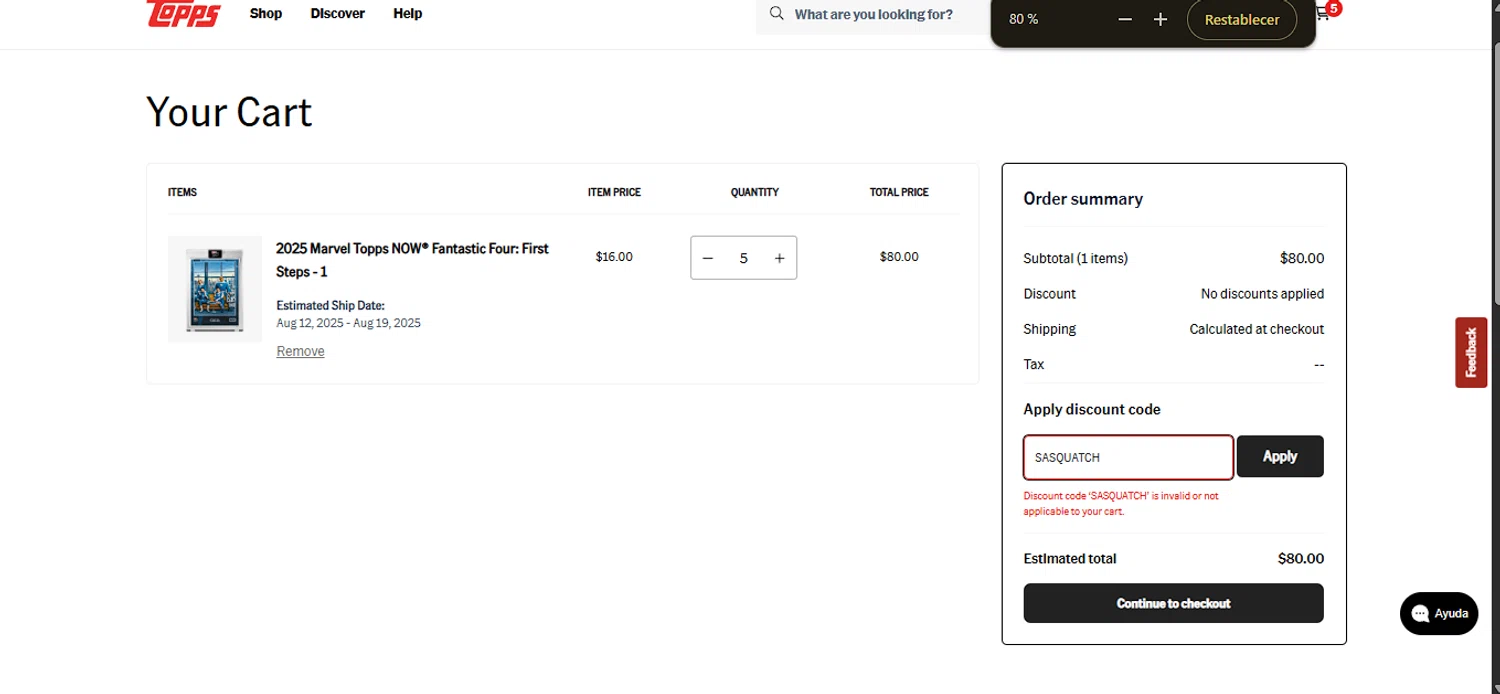 Topps Discount Codes - 10% Off (1 Verified) Oct 2025