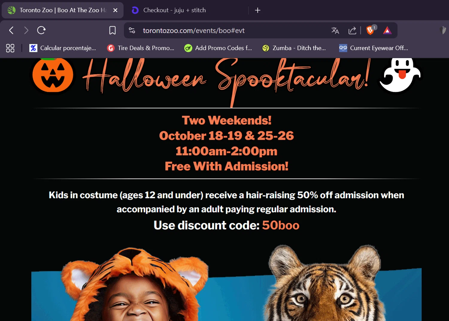 Toronto Zoo Promo Codes (5 Verified) - 50% Off Oct 2025