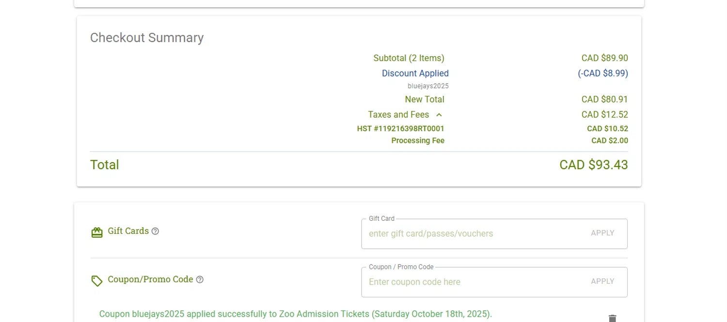 Toronto Zoo Promo Codes - 50% Off (4 Verified) Nov 2025