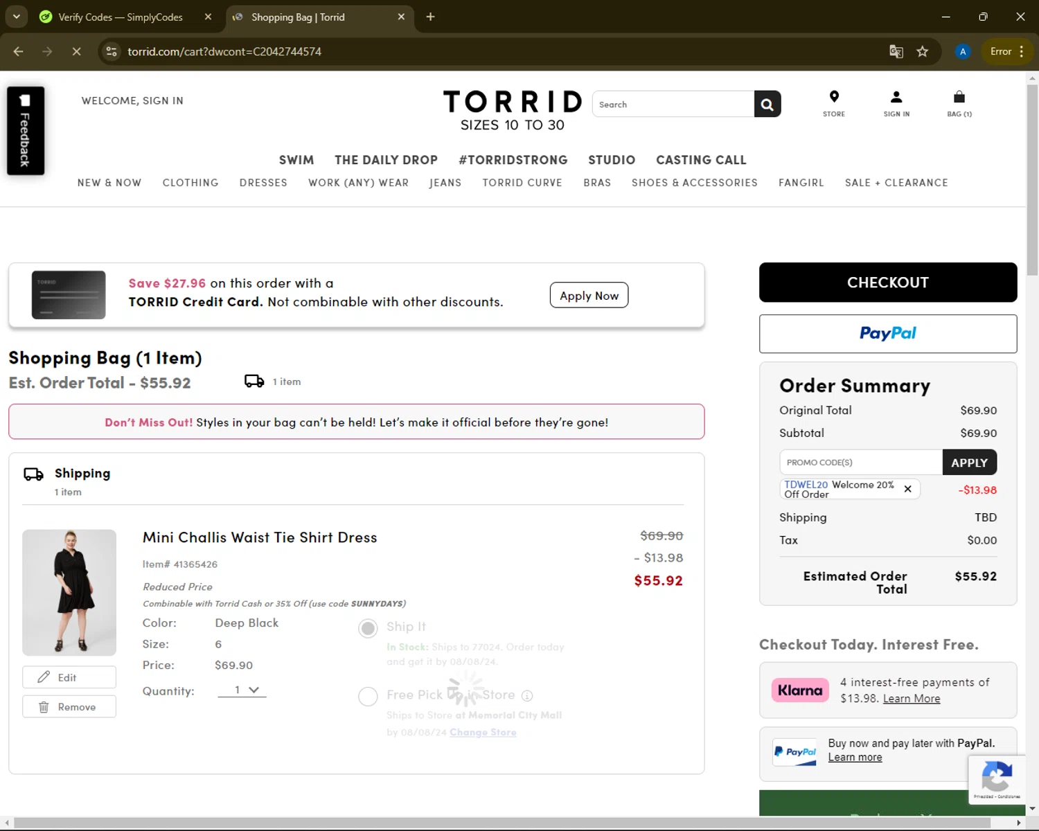 Torrid Promo Codes - 10% Off | September 2024