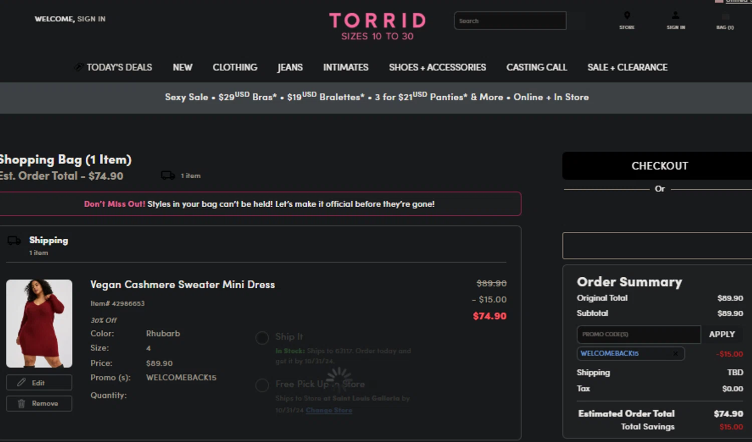 Torrid Promo Codes - 20% Off | November 2024
