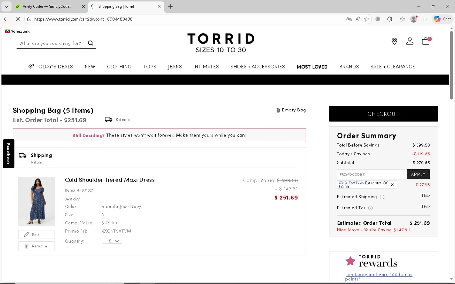 Torrid Promo Codes - $15 Off (12 Verified) Feb 2026