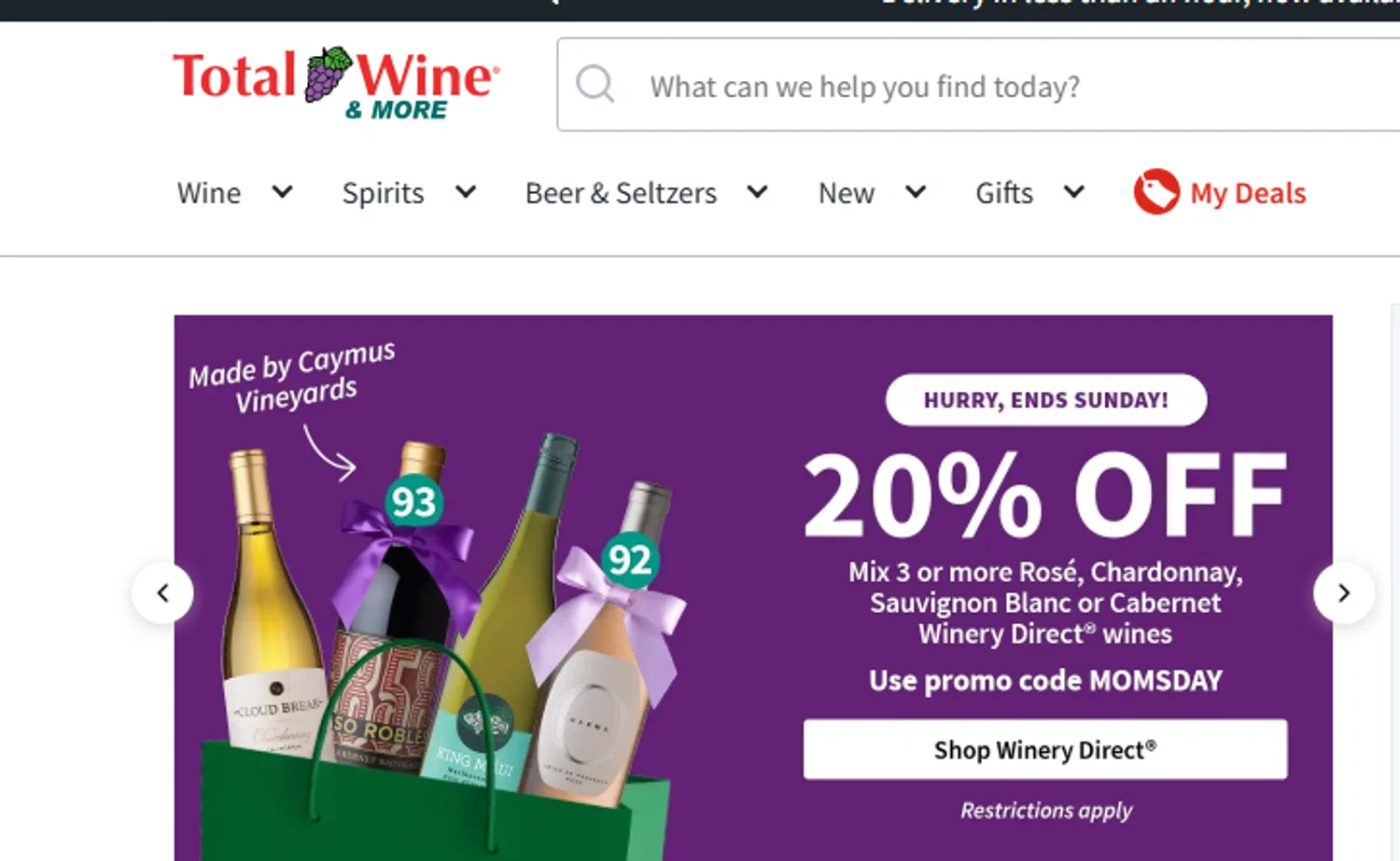 Total Wine Promo Codes (5 Verified) - 20% Off May 2025