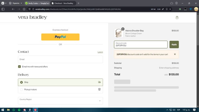 Vera Bradley Coupon Codes - 20% Off Discount Sep 2025