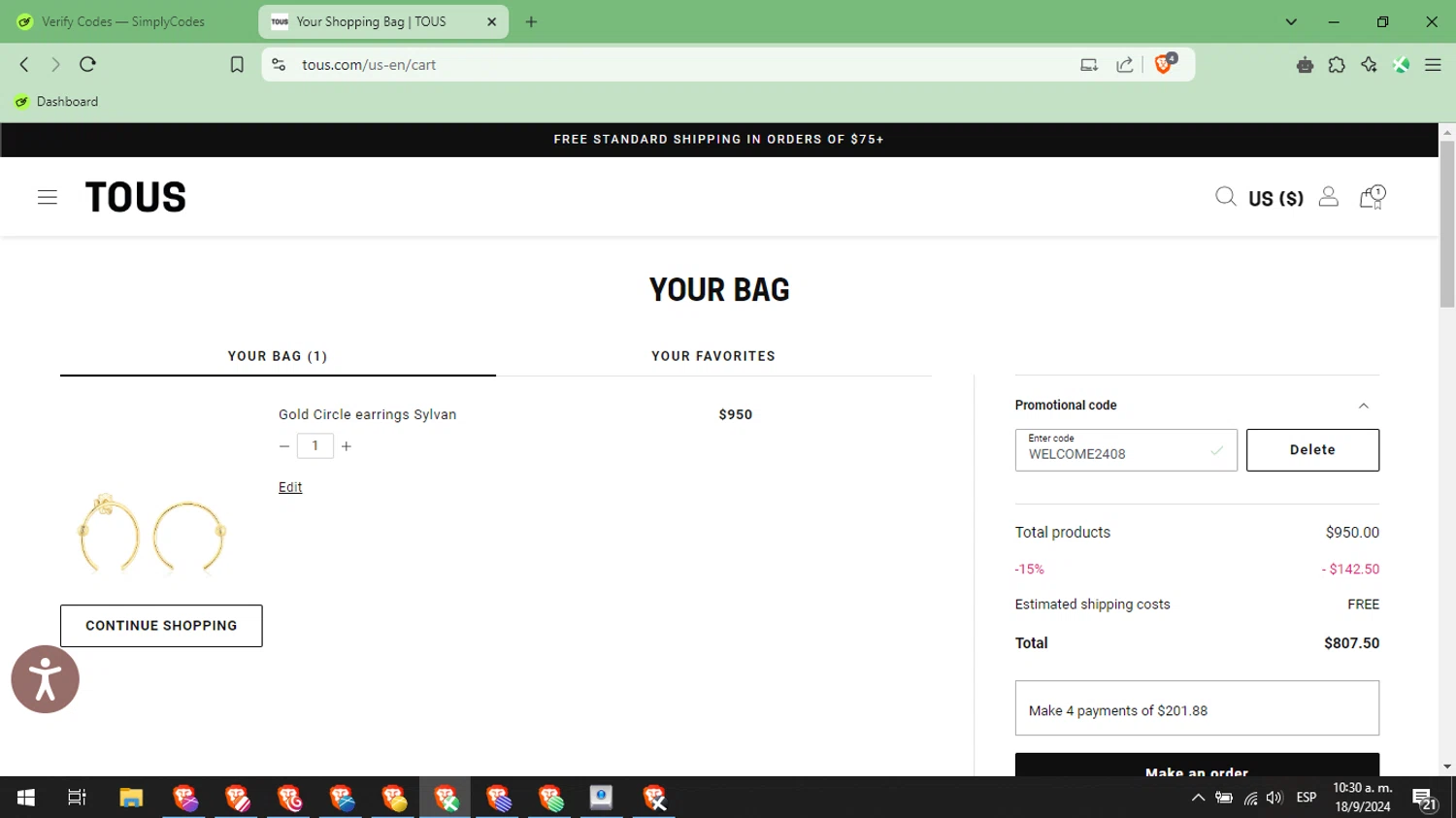 TOUS Promo Codes - 15% Off | January 2025