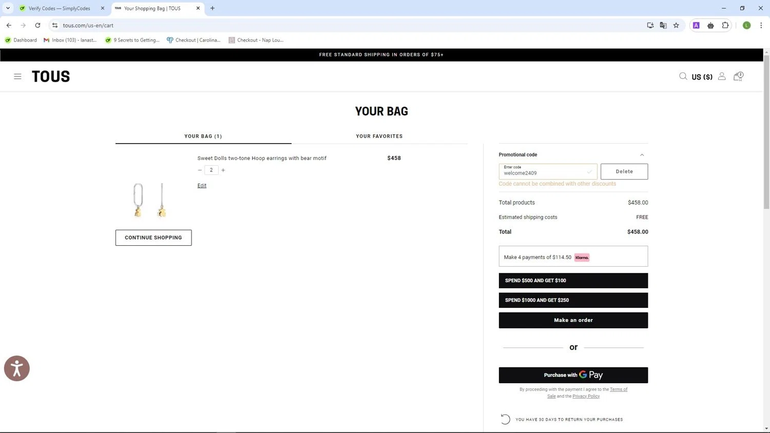 TOUS Promo Codes - 15% Off | January 2025