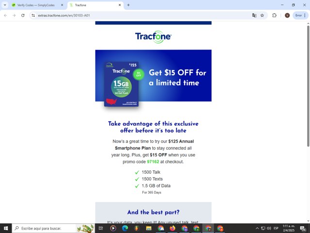 Tracfone Promo Codes (1 Verified) - 15% Off w/Code Apr 2025