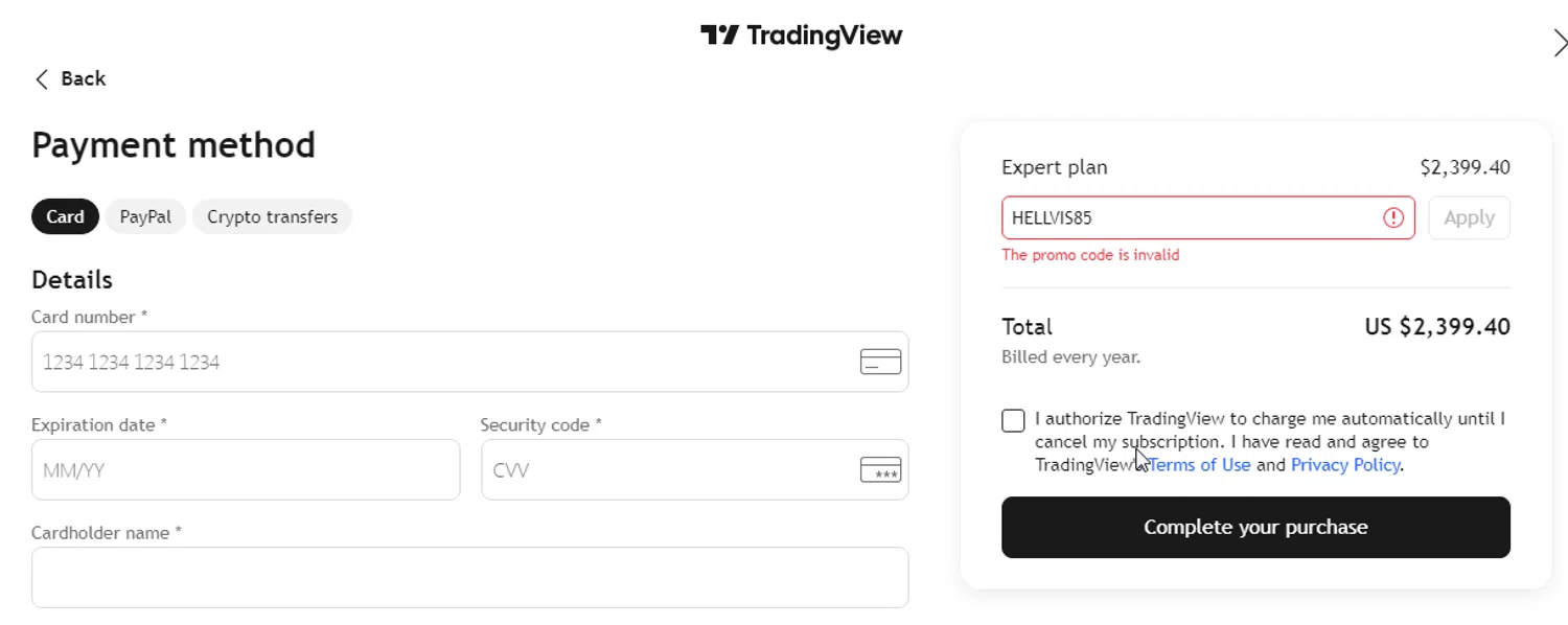 TradingView Promo Codes (1 Verified) - w/Code Mar 2025