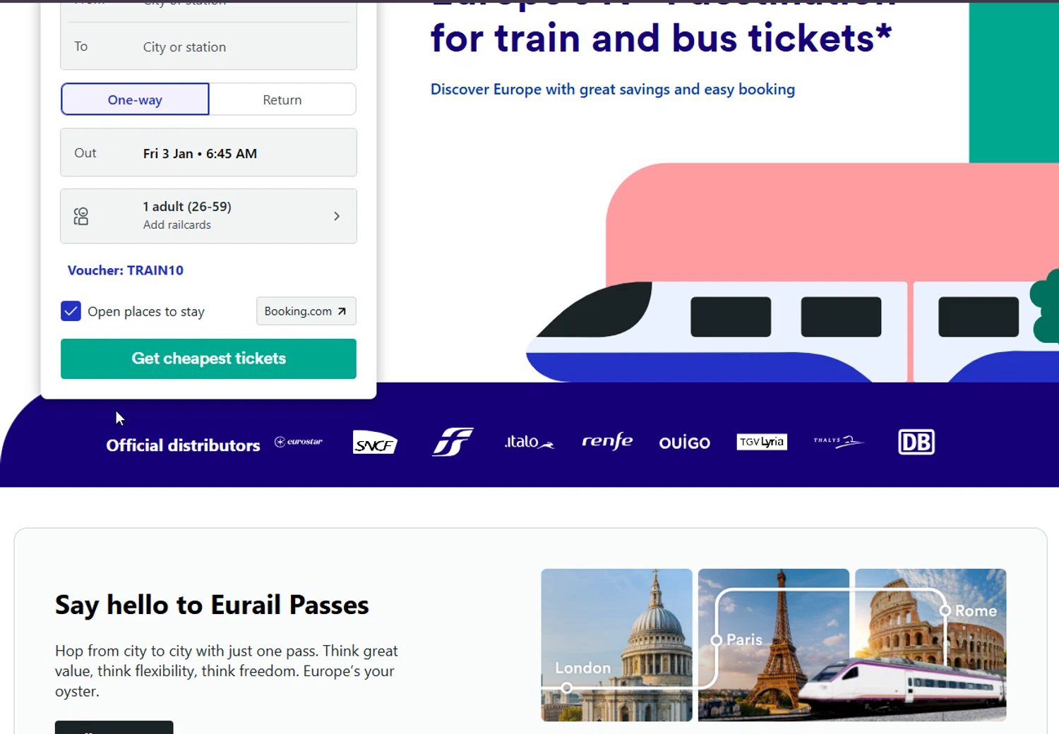 Trainline Promo Codes (6 Verified) - 10% Off w/Code Jun 2025