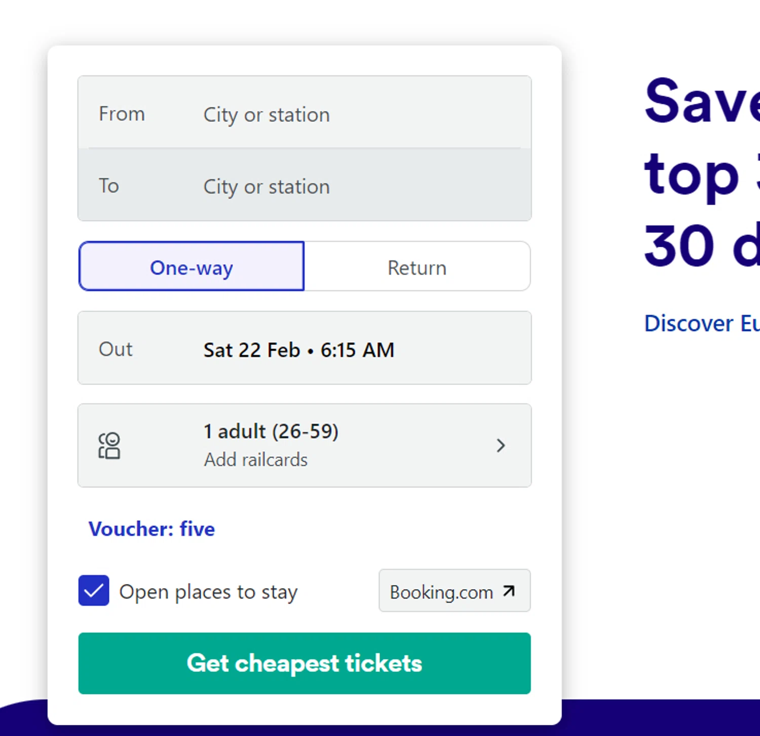 Trainline Promo Codes (8 Verified) - 10% Off w/Code Jul 2025