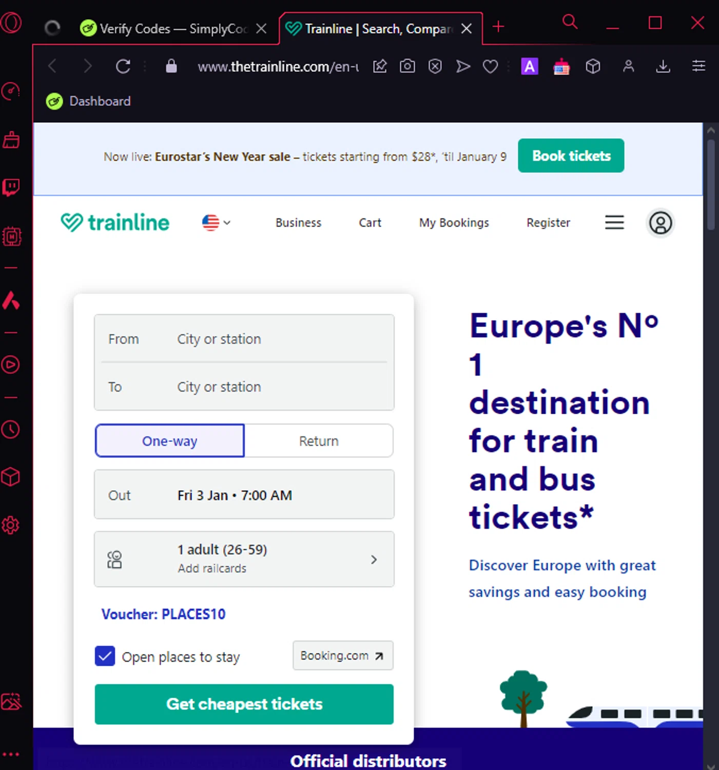 Trainline Coupons - 20% Off | January 2025