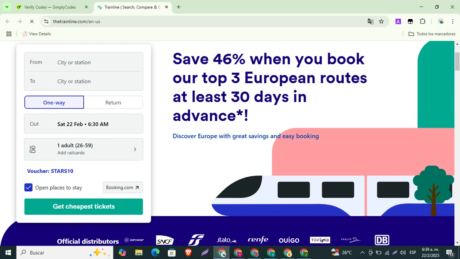 Trainline Promo Codes (5 Verified) - 10% Off w/Code Jul 2025