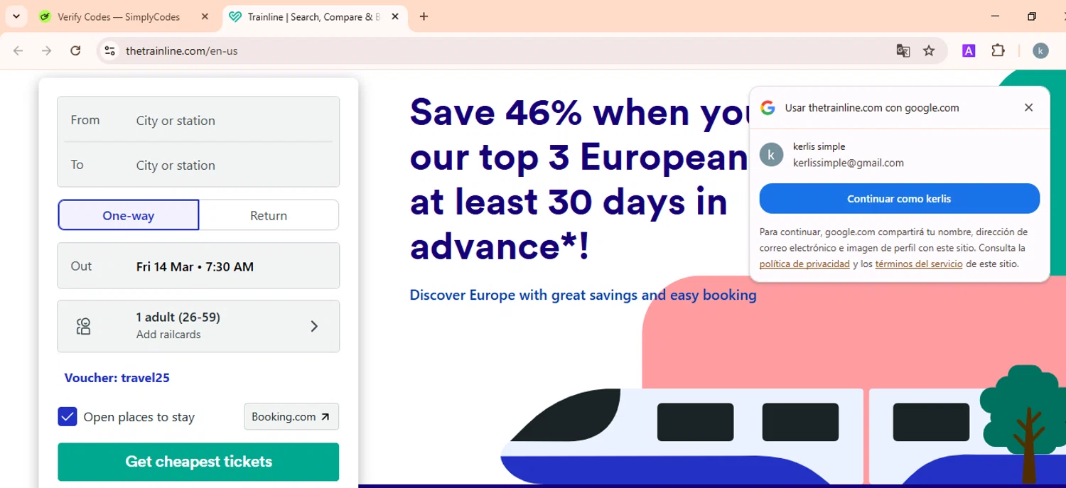 Trainline Promo Codes (10 Verified) - 10% Off May 2025