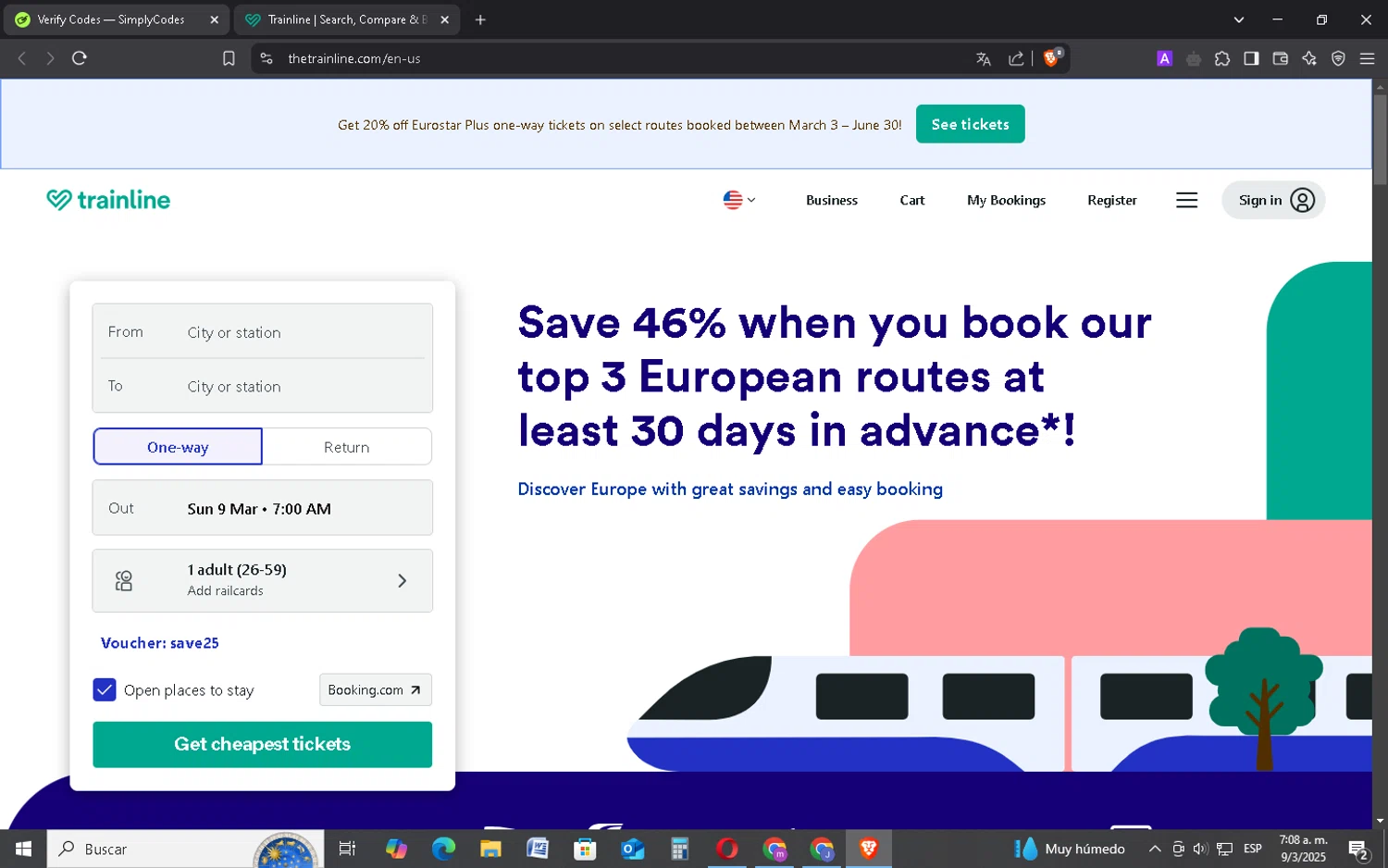 Trainline Promo Codes (10 Verified) - 10% Off May 2025