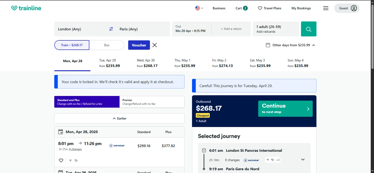 Trainline Promo Codes (8 Verified) - 10% Off w/Code Jul 2025