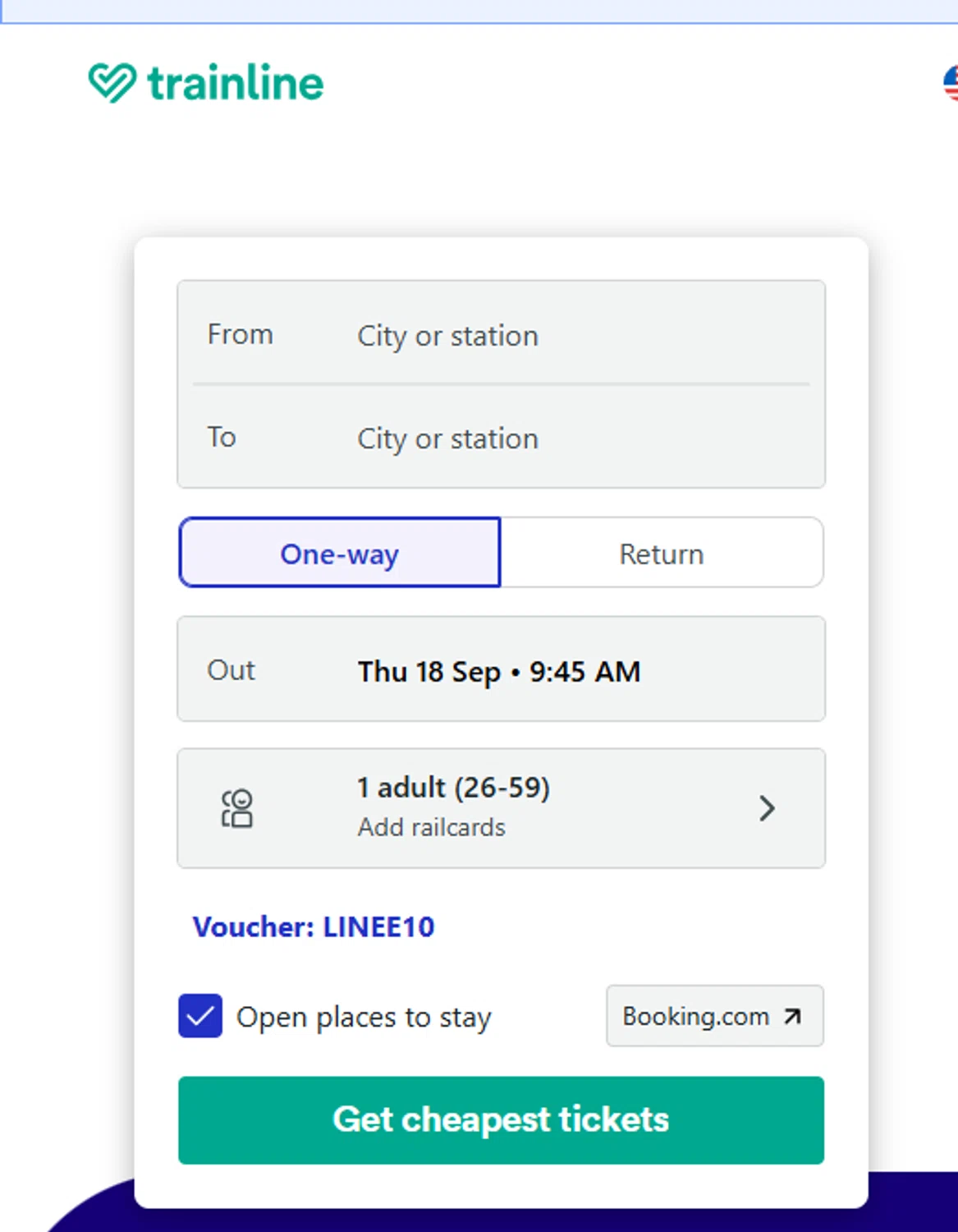 Trainline Promo Codes - 20% Off (2 Verified) Nov 2025