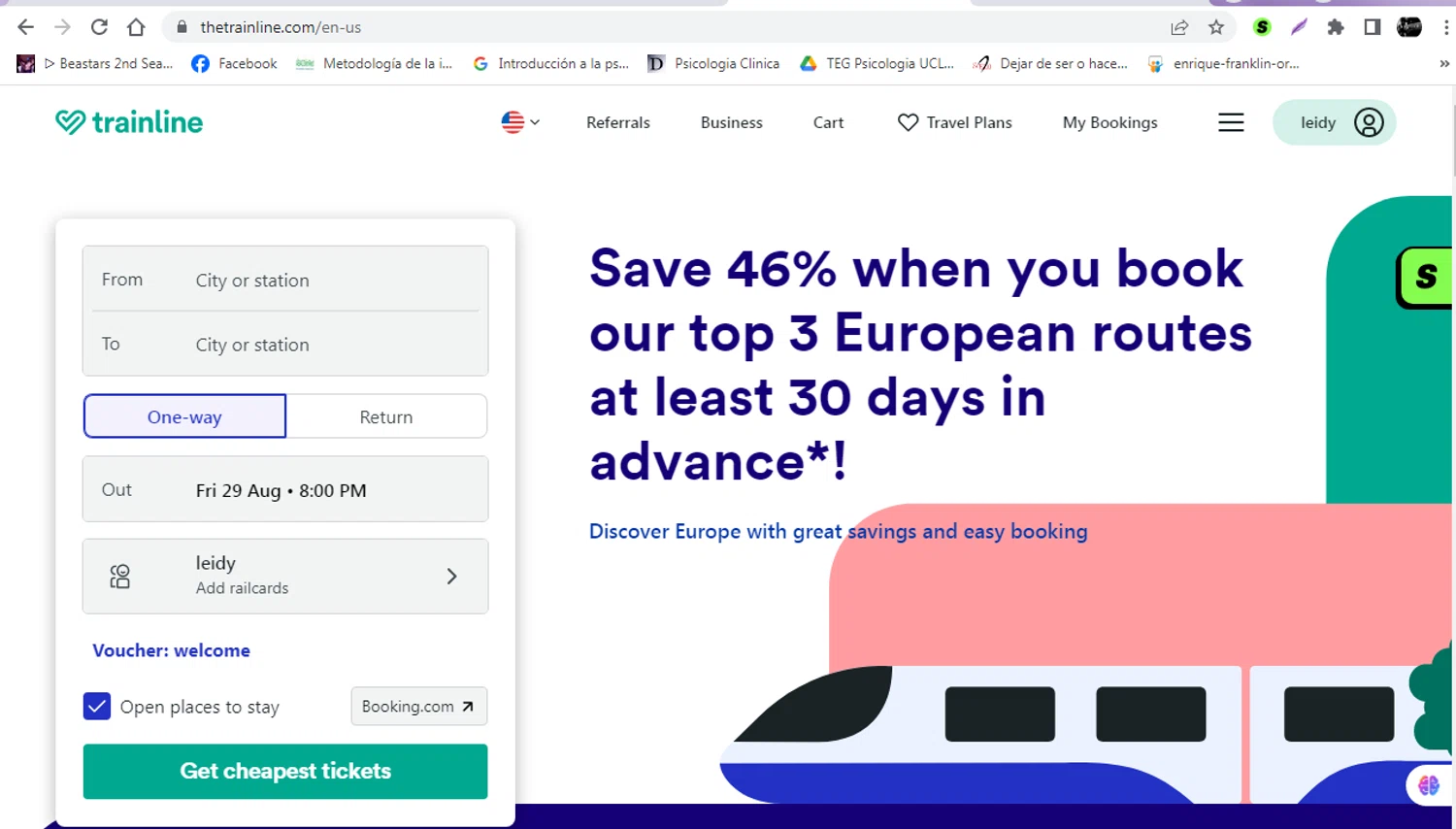 Trainline Promo Codes (4 Verified) - 10% Off w/Code Oct 2025