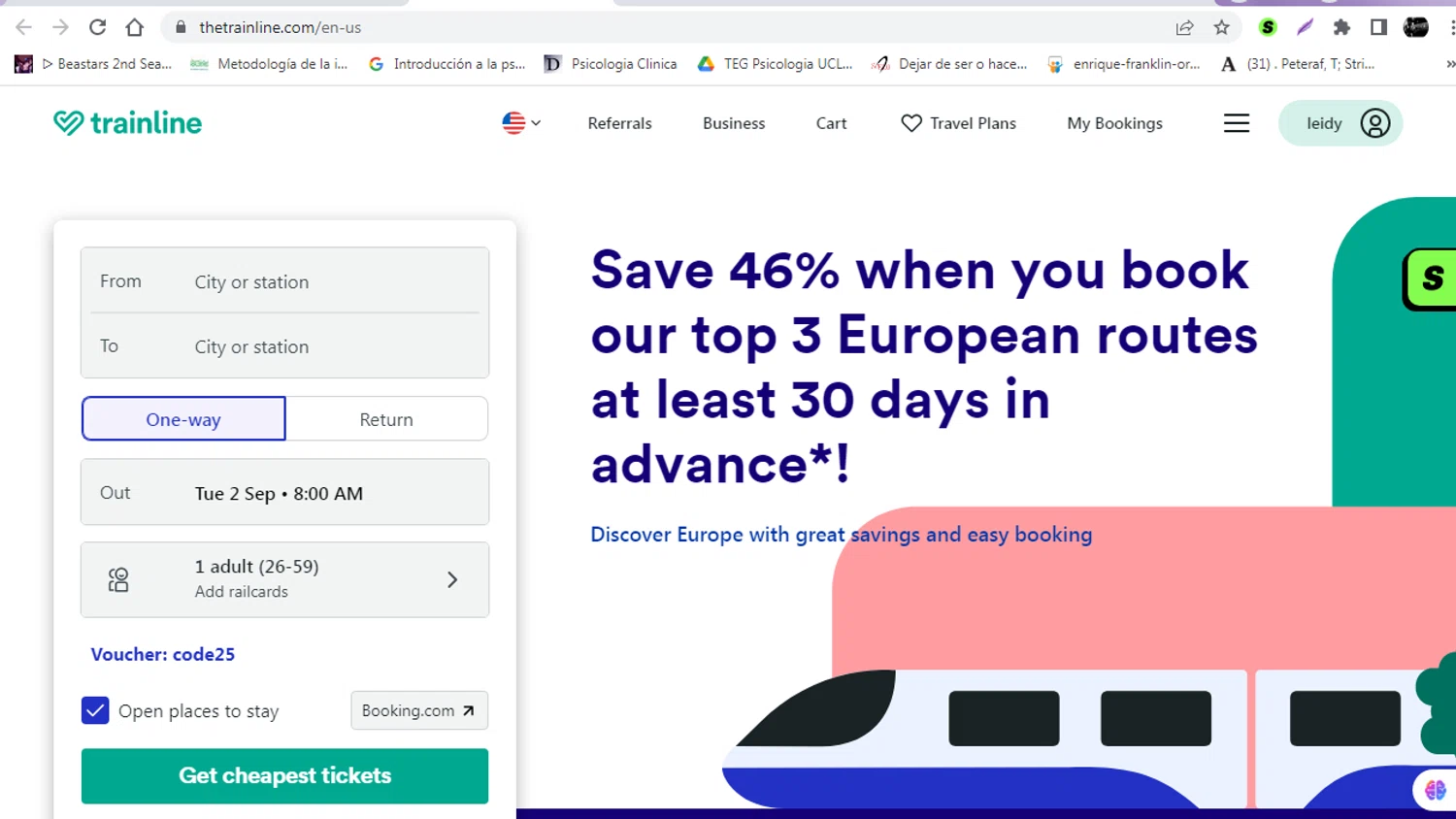 Trainline Promo Codes - 25% Off (25 Verified) Dec 2025