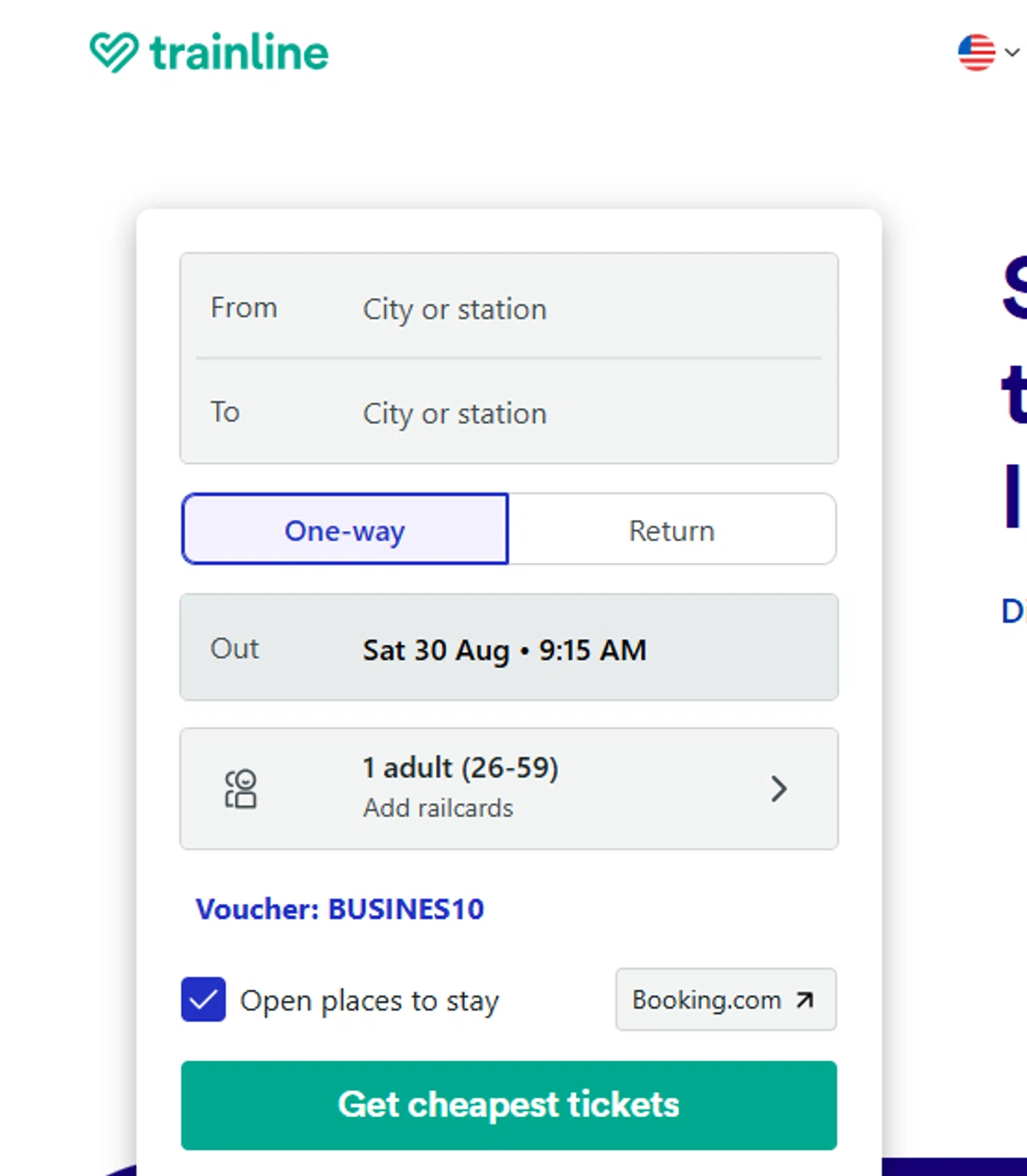 Trainline Promo Codes - 10% Off Coupons Sep 2025