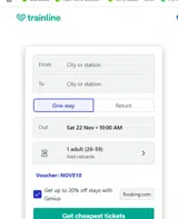Trainline Promo Codes - 25% Off (20 Verified) Apr 2026