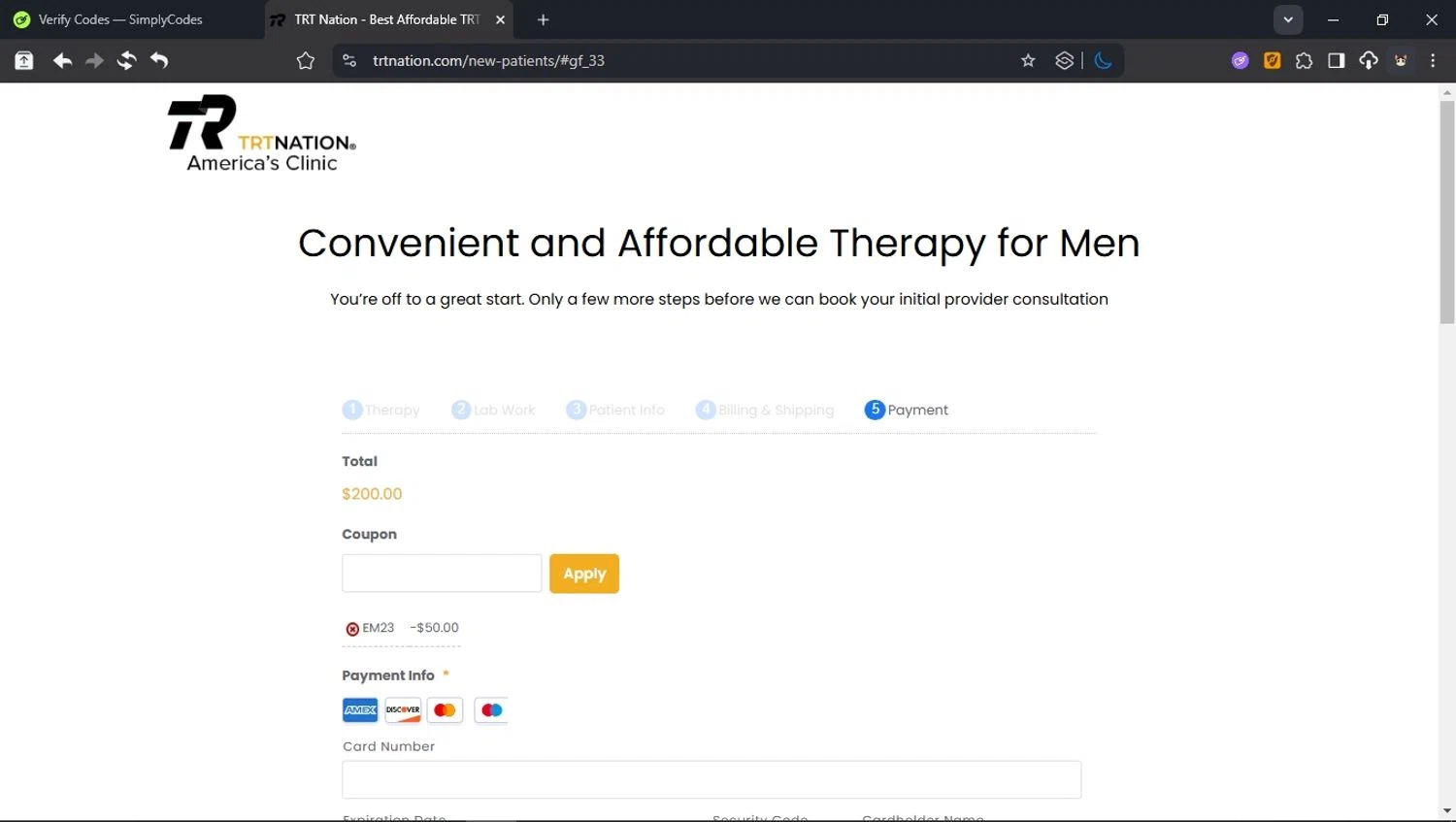 TRT Nation Promo Codes - 25% Off (5 Verified) Jan 2026