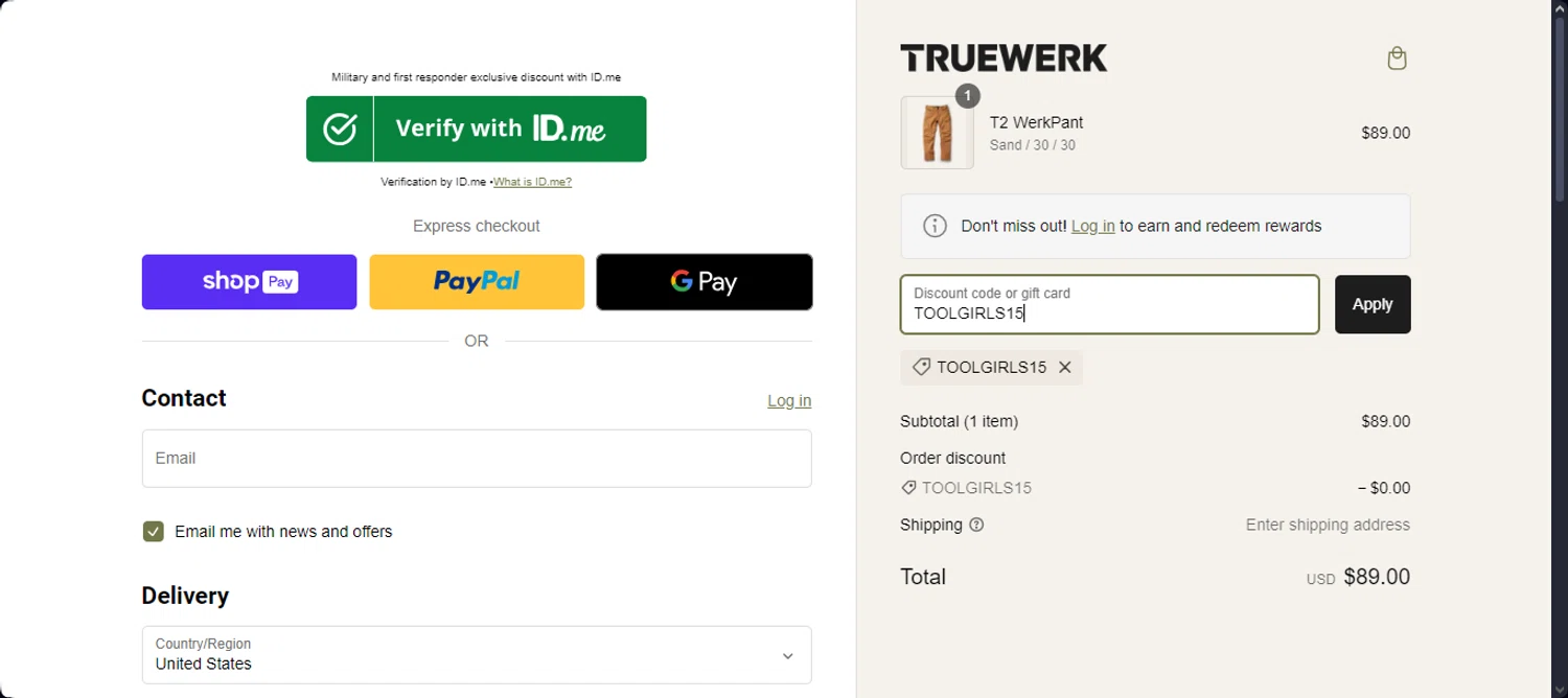 Truewerk Discount Codes - 15% Off | September 2024