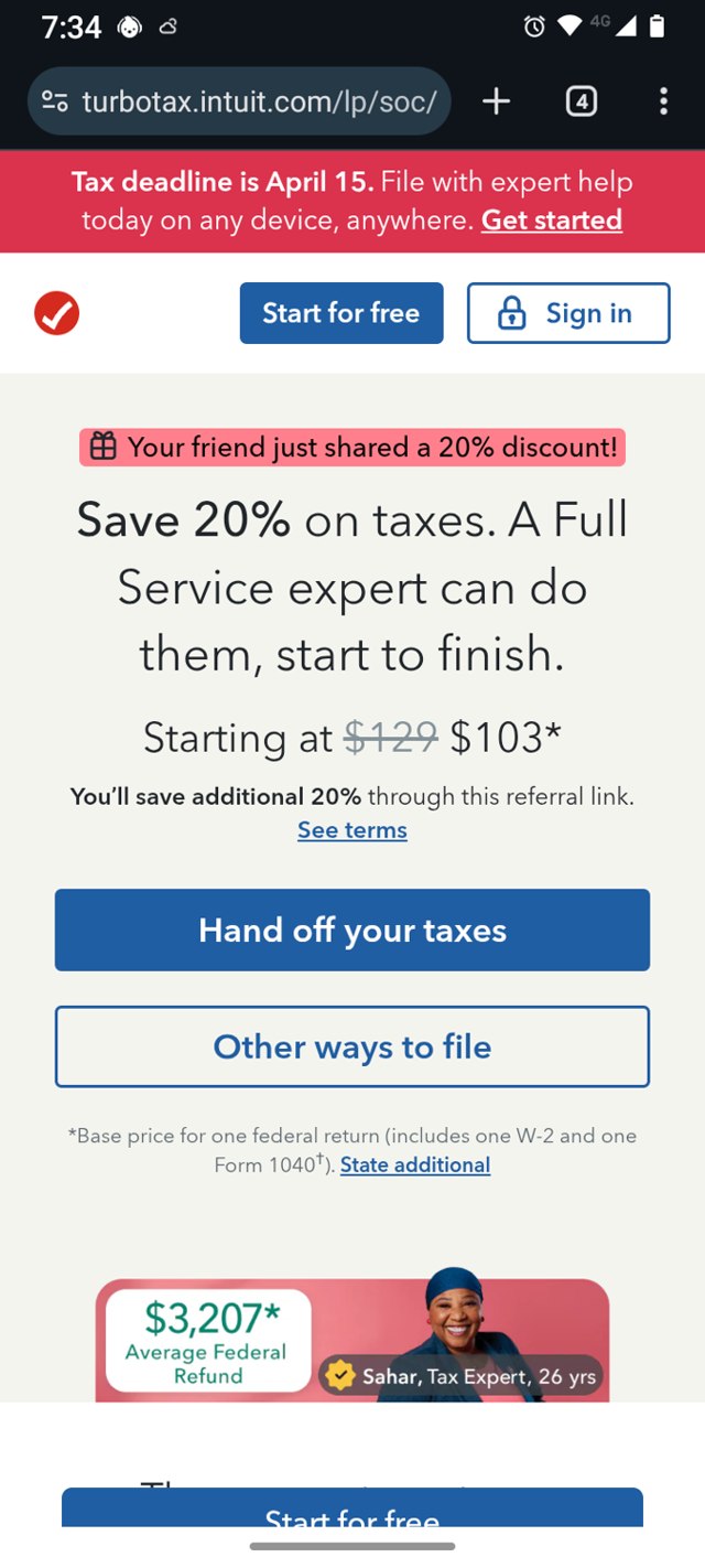 TurboTax Promo Codes (1 Verified) - 20% Off w/Code Aug 2025