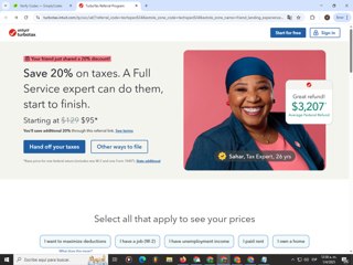 TurboTax Promo Codes (1 Verified) - 20% Off w/Code Aug 2025