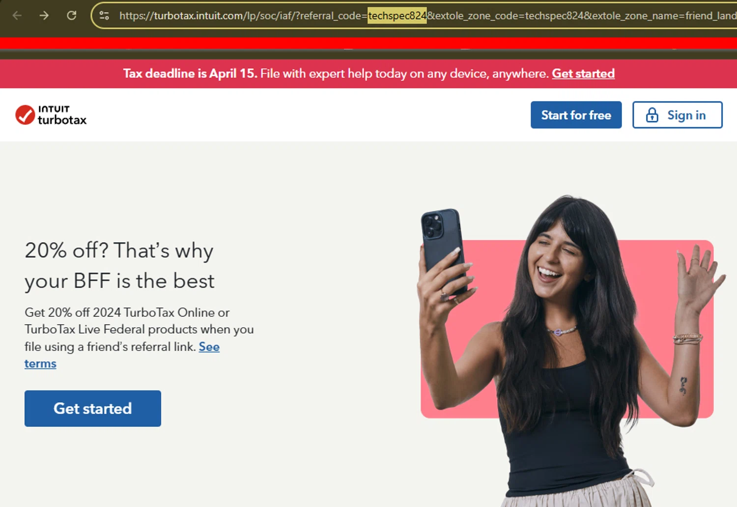 TurboTax Promo Codes (1 Verified) - 20% Off w/Code Aug 2025