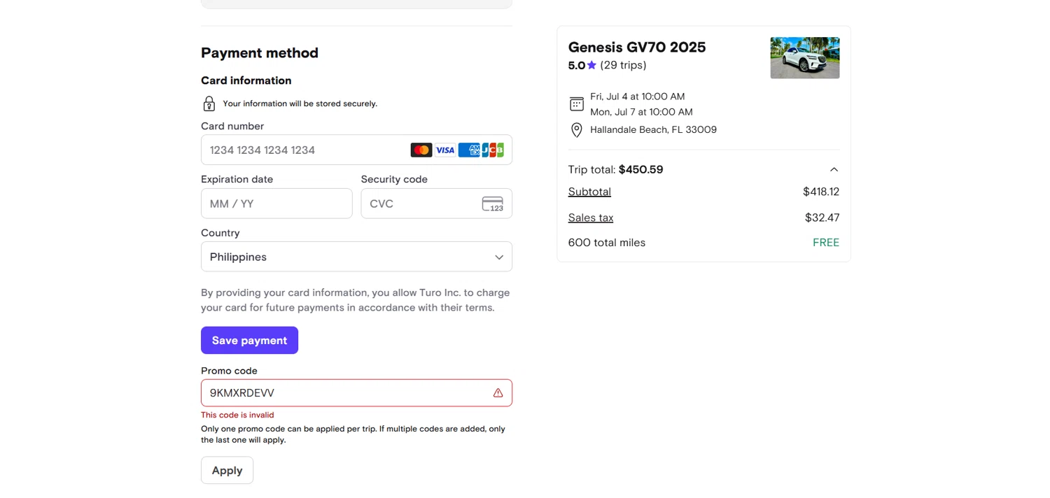 Turo Promo Codes - $250 Off Coupons Jul 2025
