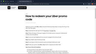 Uber Promo Codes (3 Verified) - $10 Off Sitewide Apr 2025