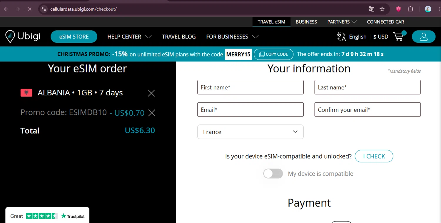 Ubigi eSIM Promo Codes - 10% Off (16 Verified) Feb 2026