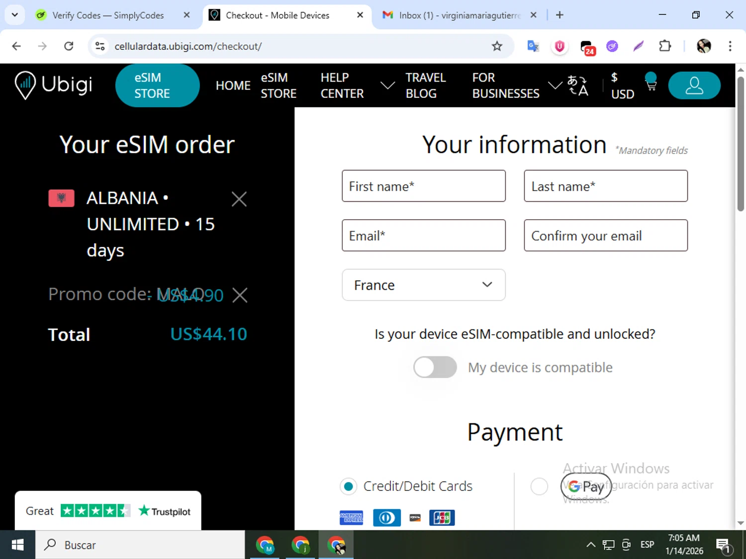 Ubigi eSIM Promo Codes - 10% Off (16 Verified) Feb 2026