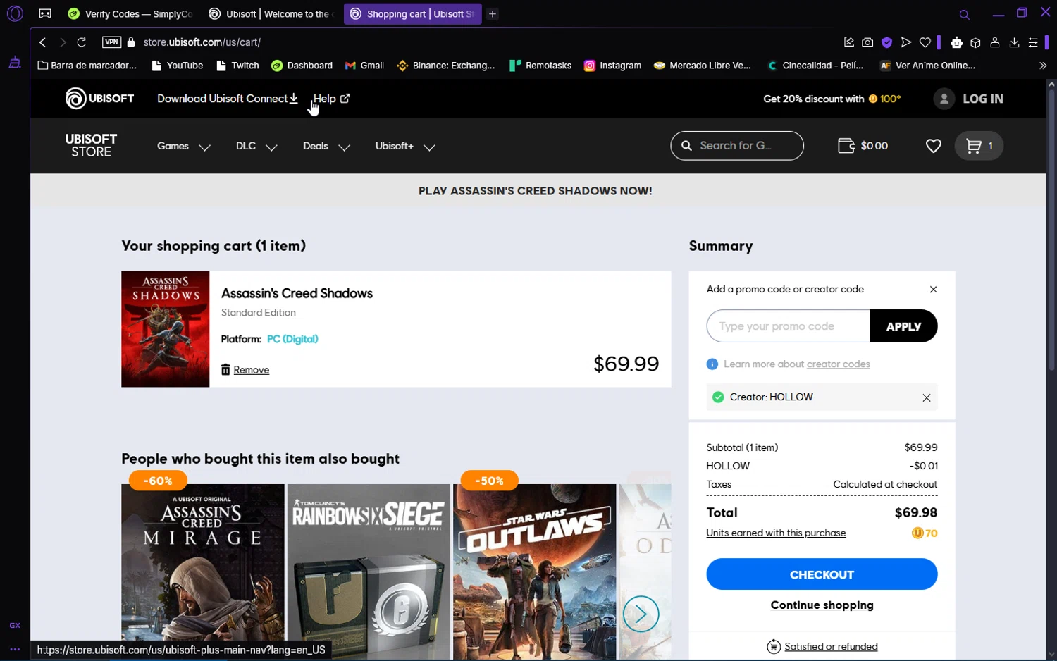 Ubisoft Promo Codes (10 Verified) - $10 Off w/Code Jun 2025