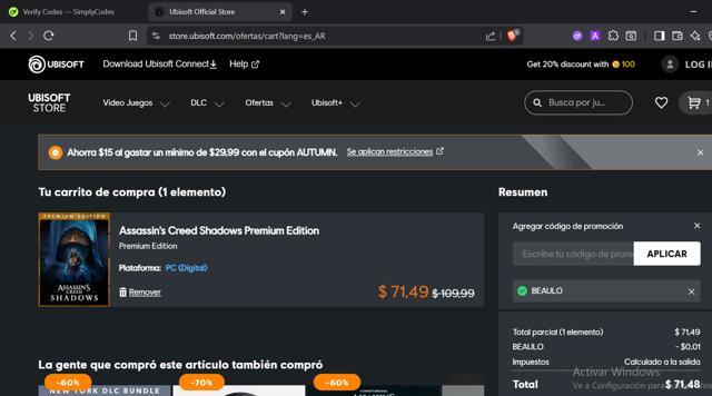 Ubisoft Promo Codes (10 Verified) - 70% Off w/Code Oct 2025