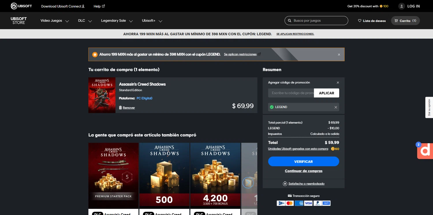 Ubisoft Promo Codes (10 Verified) - $10 Off w/Code May 2025