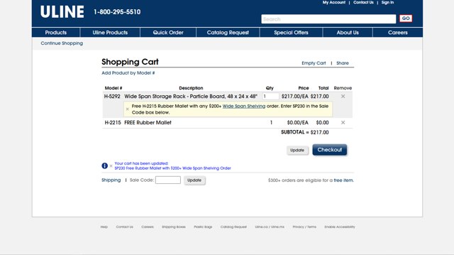 Uline Coupon Codes (8 Verified) - 40% Off w/Code May 2025