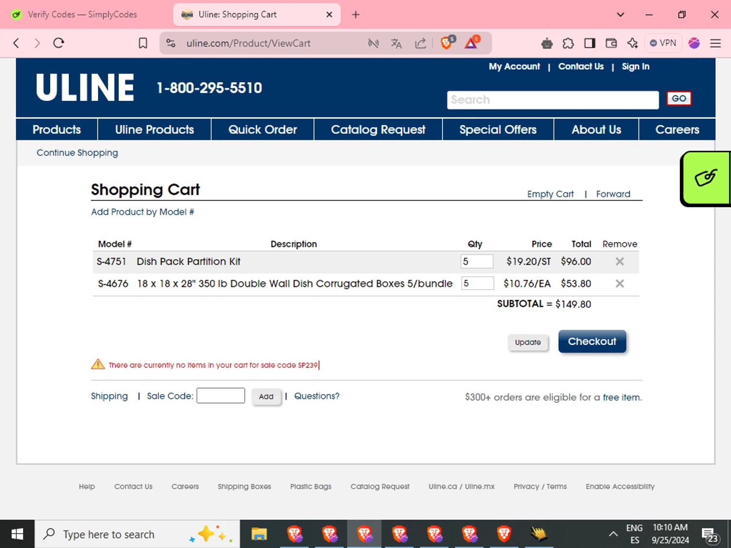 Uline Coupon Codes - 40% Off | November 2024