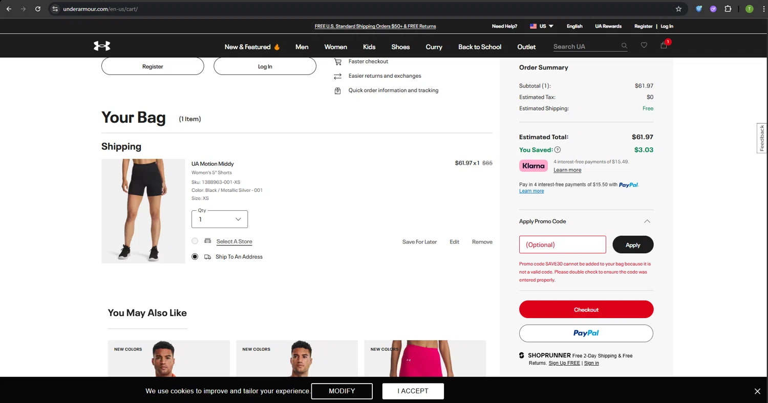 Under Armour Promo Codes (2 Verified) - 10% Off Oct 2025