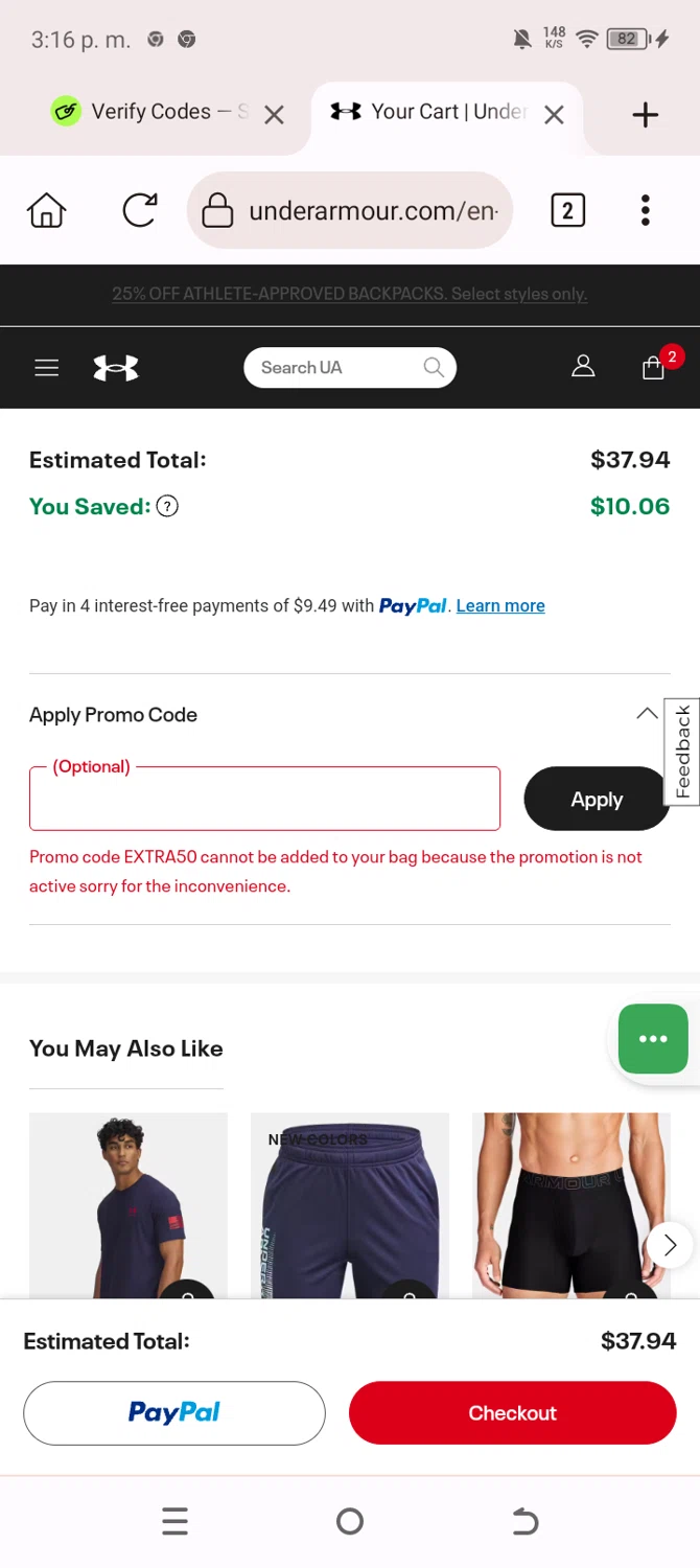 Under Armour Promo Codes (1 Verified) - 50% Off Sep 2025