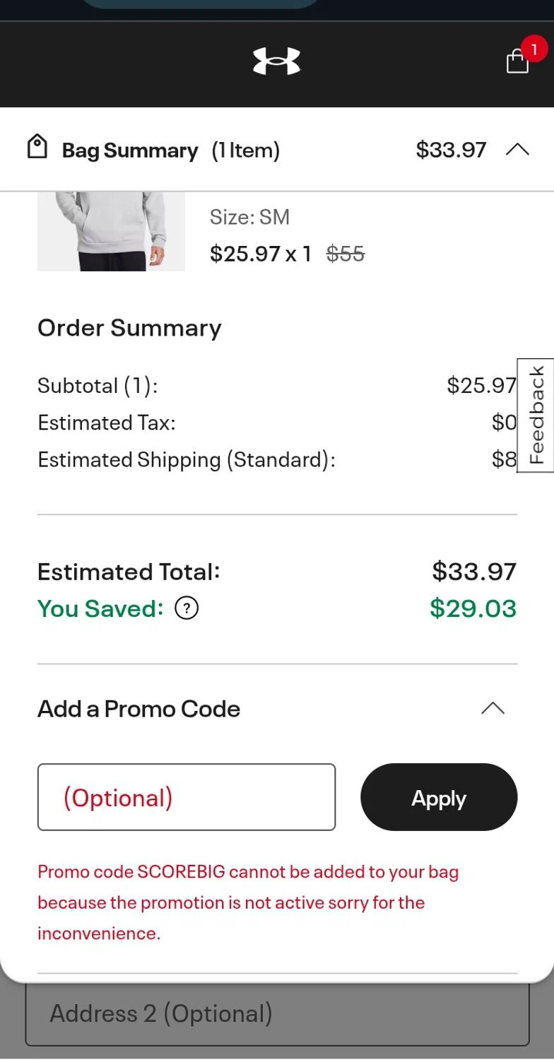 Under Armour Promo Codes (2 Verified) - 25% Off Nov 2025