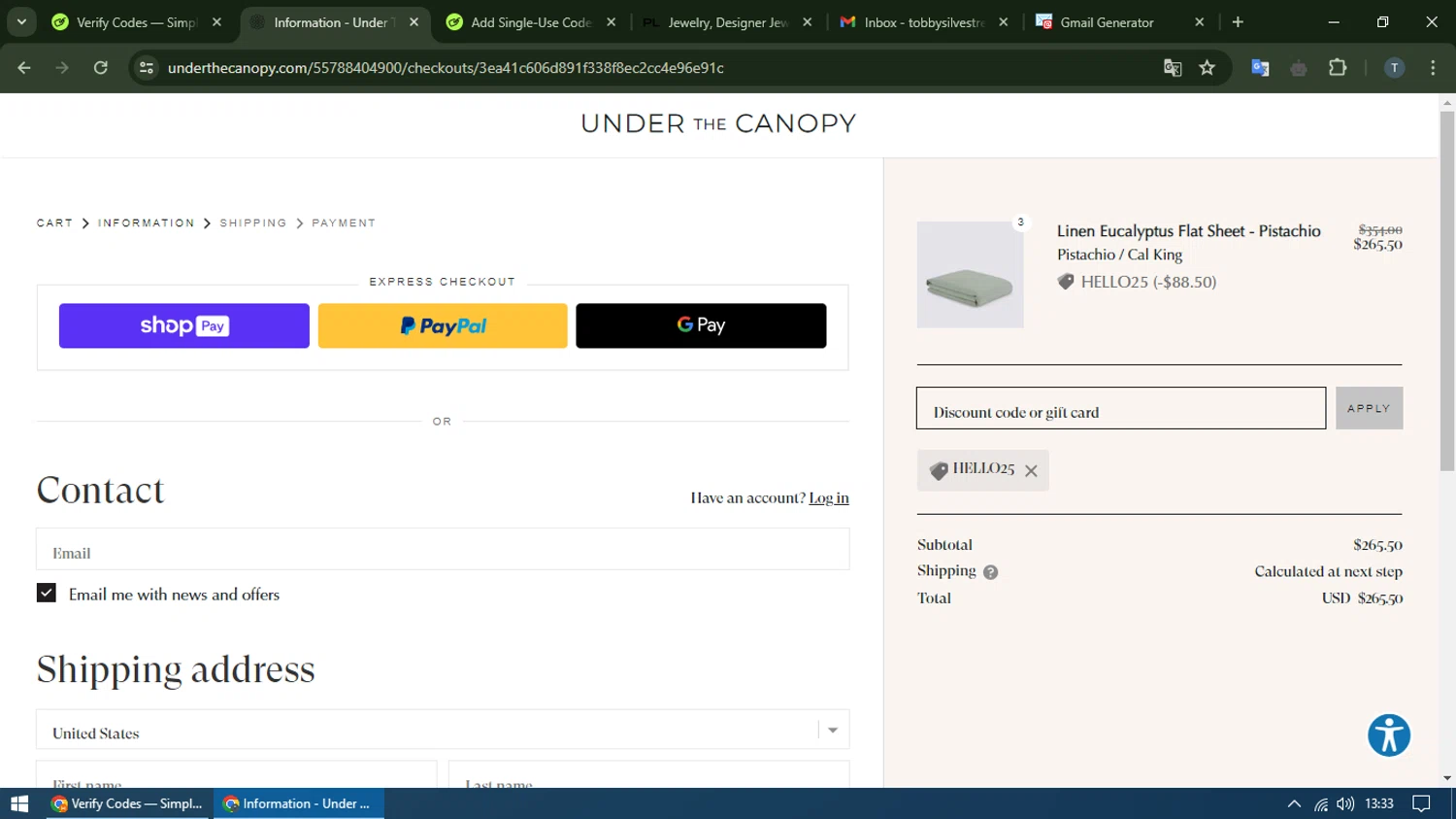 Under the Canopy Promo Codes – 30% Off | May 2024