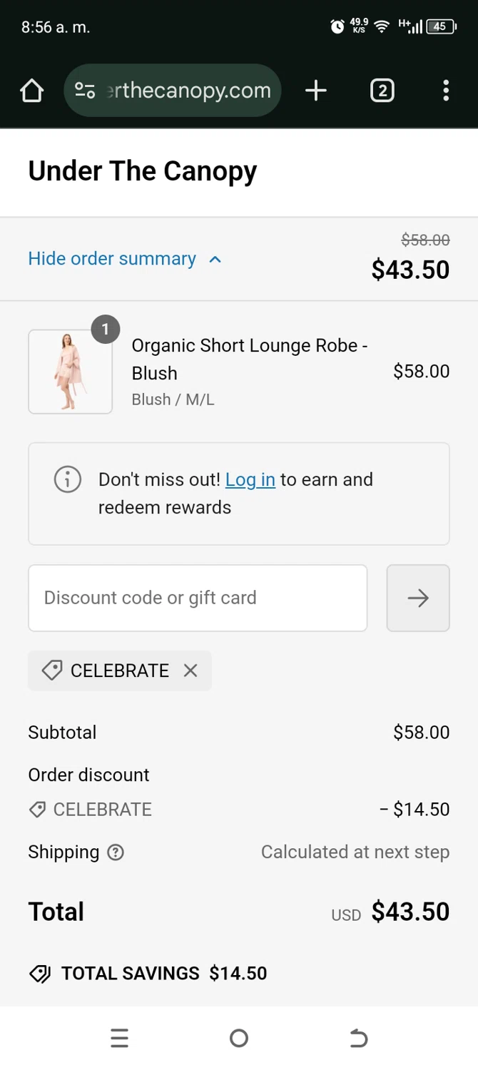 Under the Canopy Discount Codes - 25% Off | October 2024