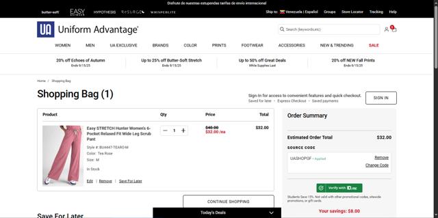 Uniform Advantage Promo Code (18 Verified) - 20% Off Sep 2025