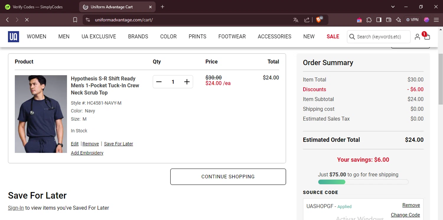 Uniform Advantage Coupon Codes & Black Friday 2024 Deals - 20% Off