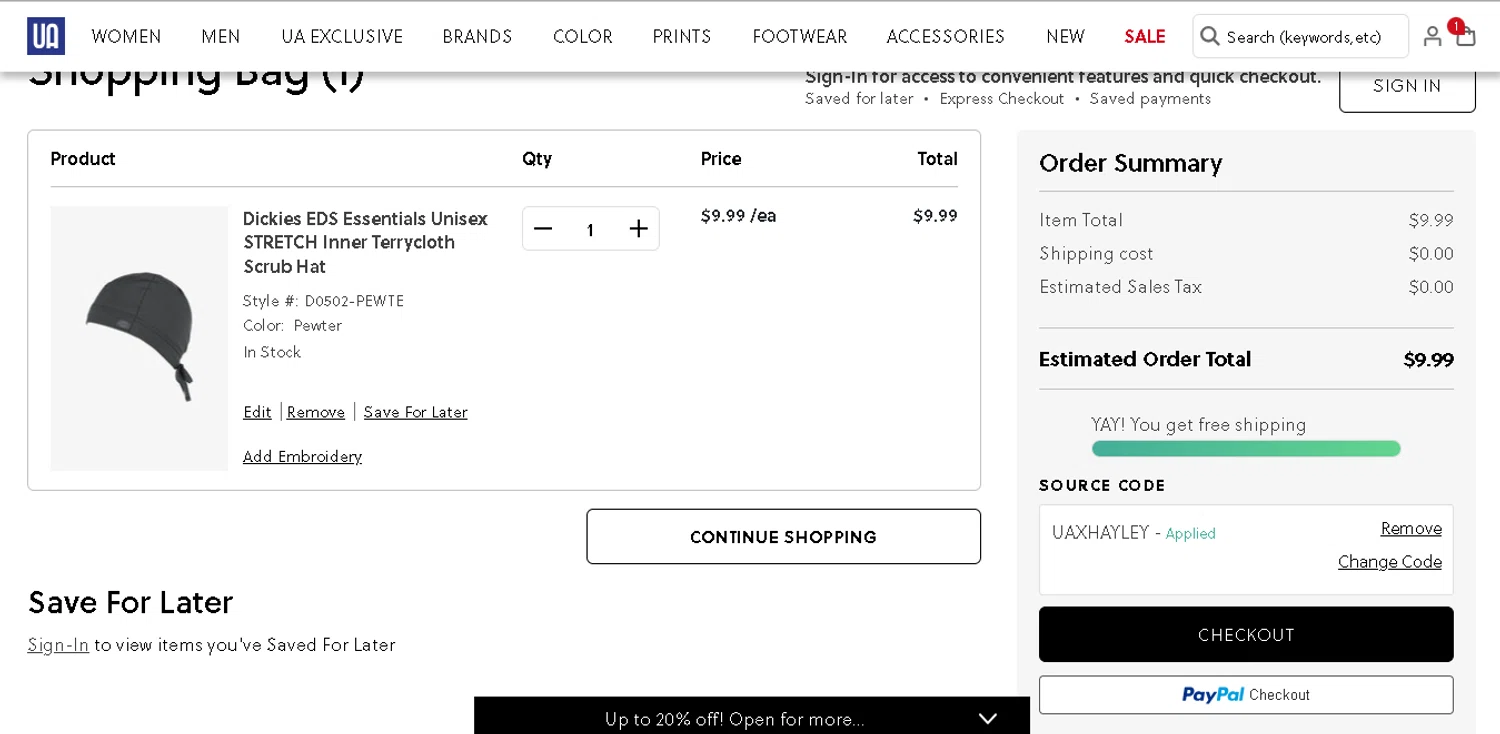 Uniform Advantage Coupon Codes - 20% Off | October 2024